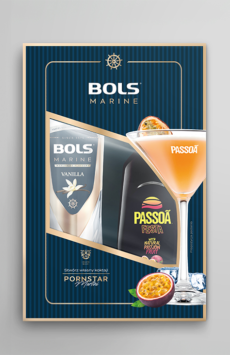 Wódka Bols Marine Vanilla + Passoa w Zestawie